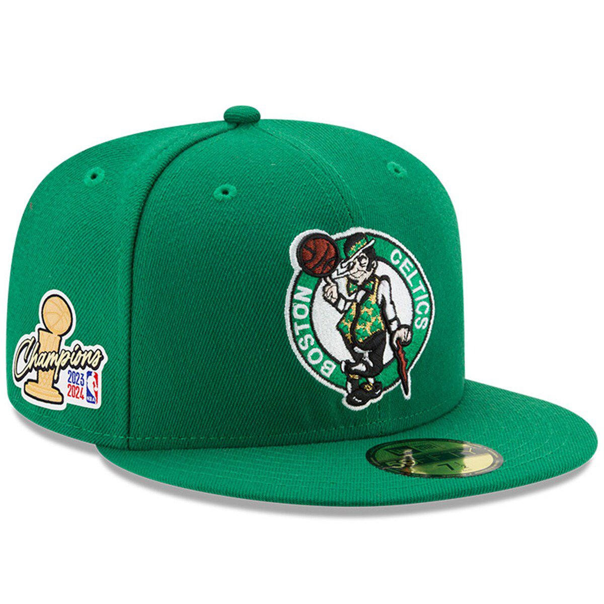 New Era NBA Kelly Boston Celtics 2024 NBA Finals s Side Patch 59FIFTY ...