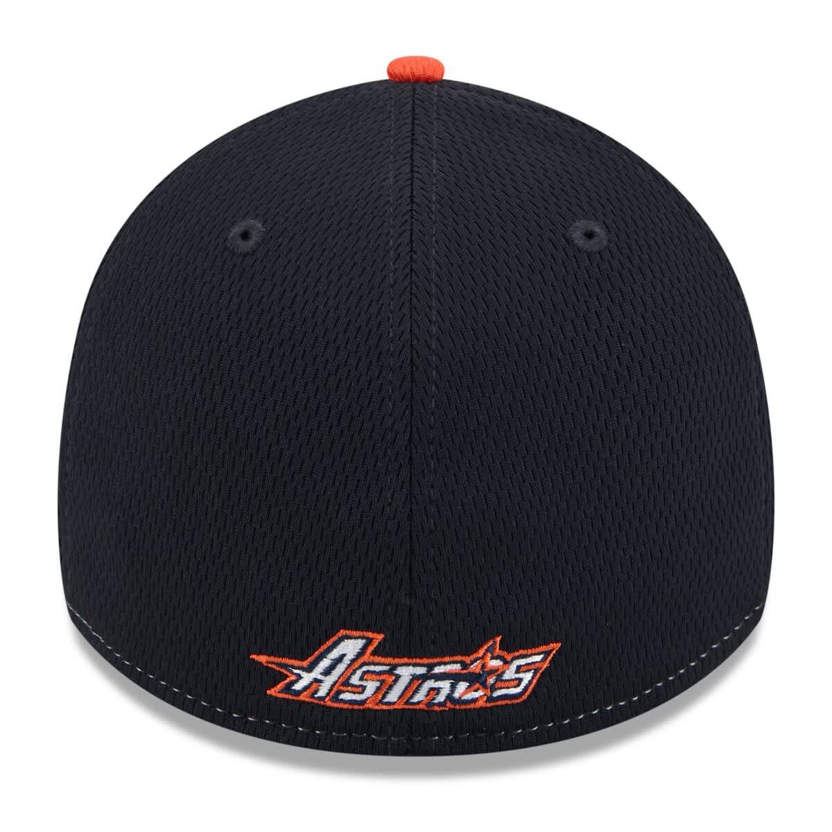 New Era MLB Navy/Orange Houston Astros 2025 MLB Clubhouse 39THIRTY Flex ...