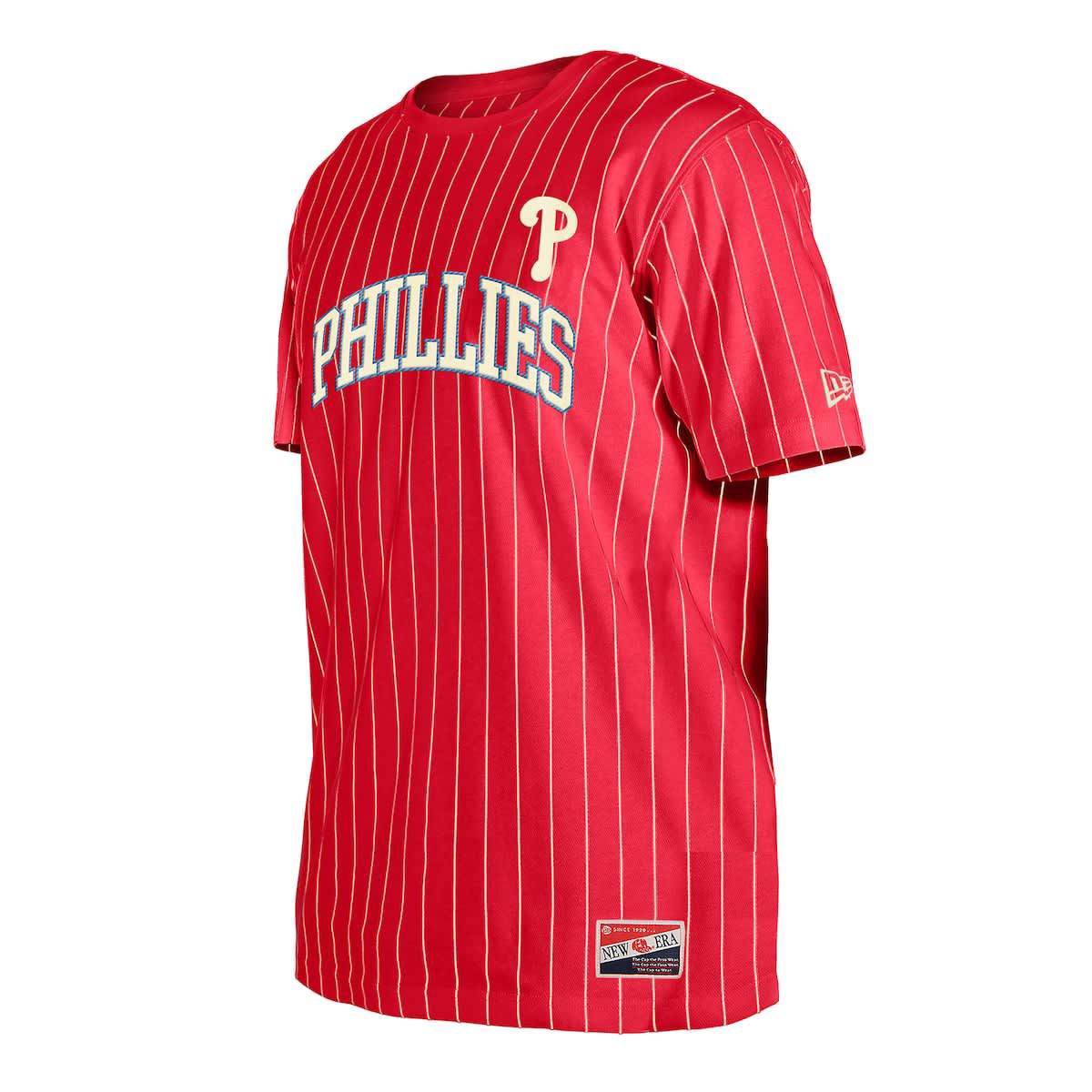New Era MLB Philadelphia Phillies Throwback Pinstripe T-Shirt | Belk