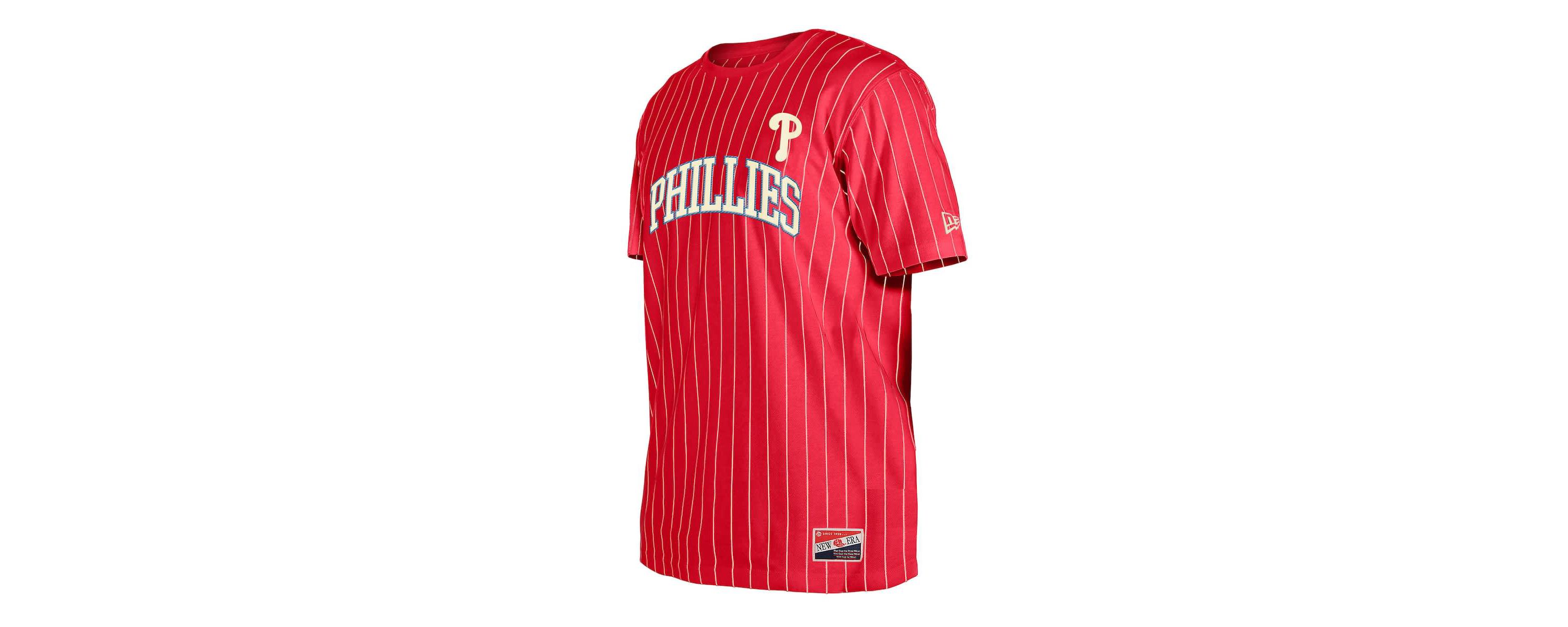 New Era MLB Philadelphia Phillies Throwback Pinstripe T-Shirt | Belk