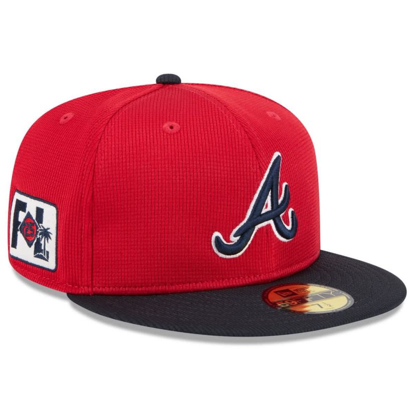 New Era MLB Red/Navy Atlanta Braves 2025 Spring Training 59FIFTY Fitted ...