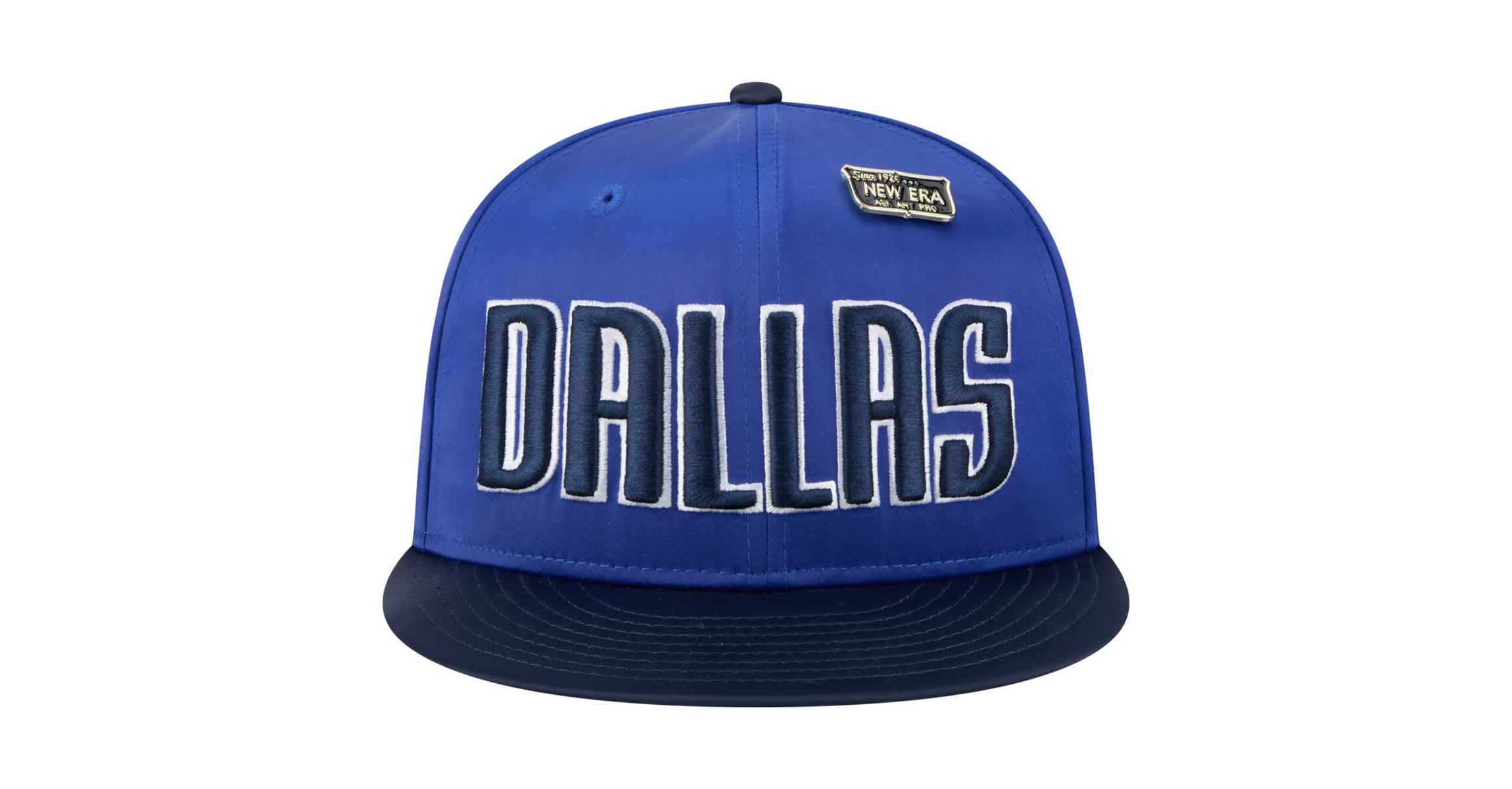 New Era NBA Blue/Navy Dallas Mavericks Throwback Satin Vintage Pin Two ...