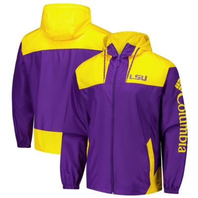 Columbia NCAA LSU Tigers Flash Challenger II Omni-Shade Full-Zip ...