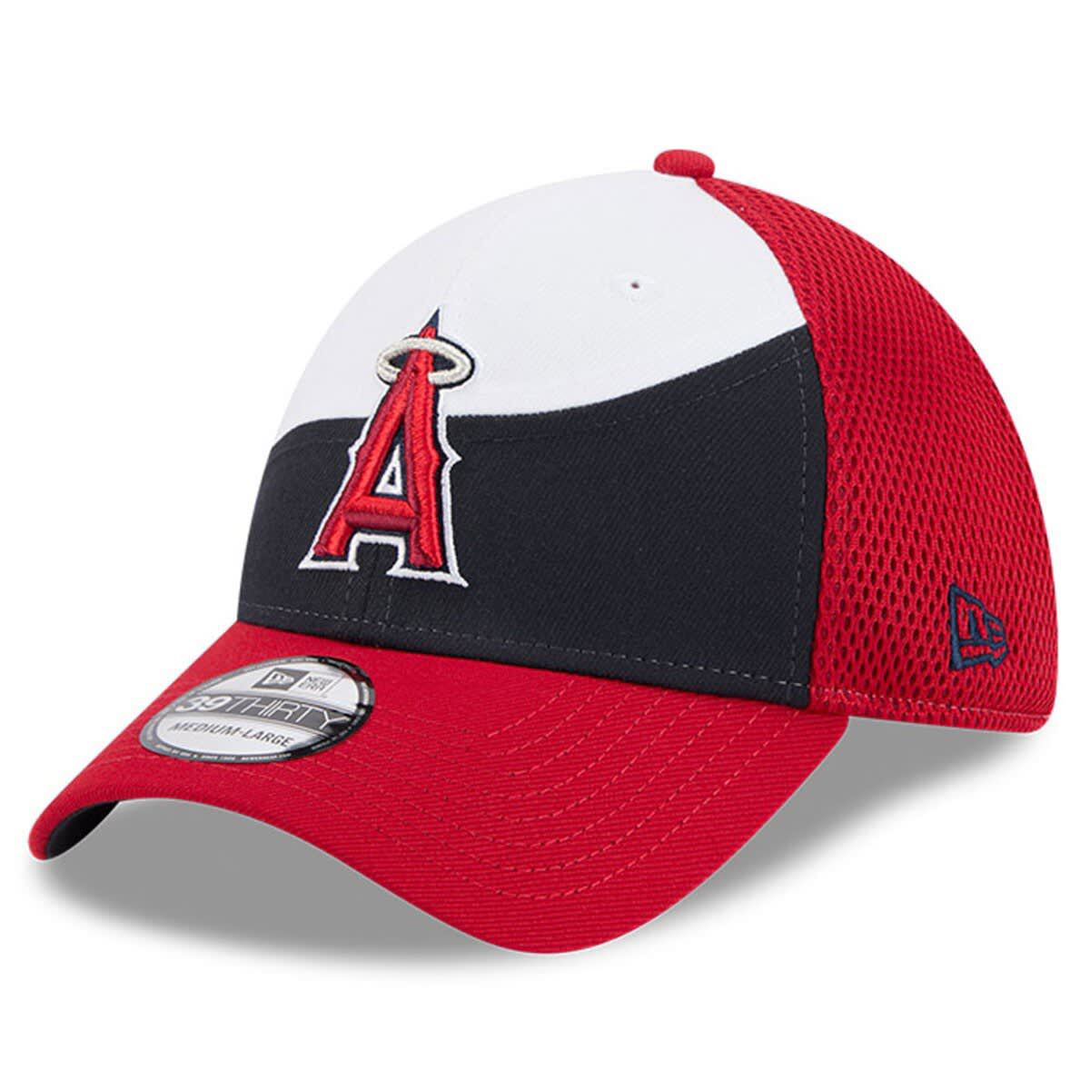 New Era MLB White/Navy Los Angeles Angels 2025 Spring Training 39THIRTY ...