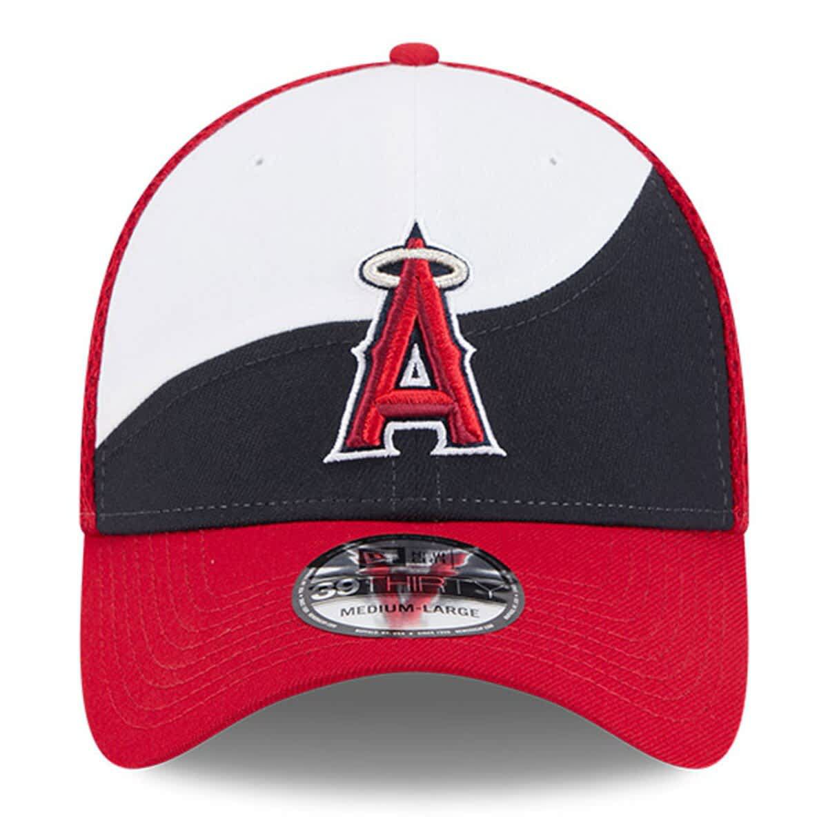 New Era MLB White/Navy Los Angeles Angels 2025 Spring Training 39THIRTY ...