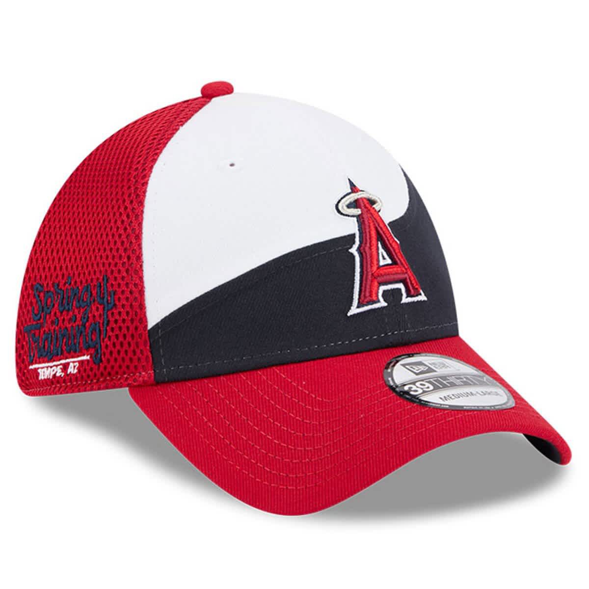 New Era MLB White/Navy Los Angeles Angels 2025 Spring Training 39THIRTY ...