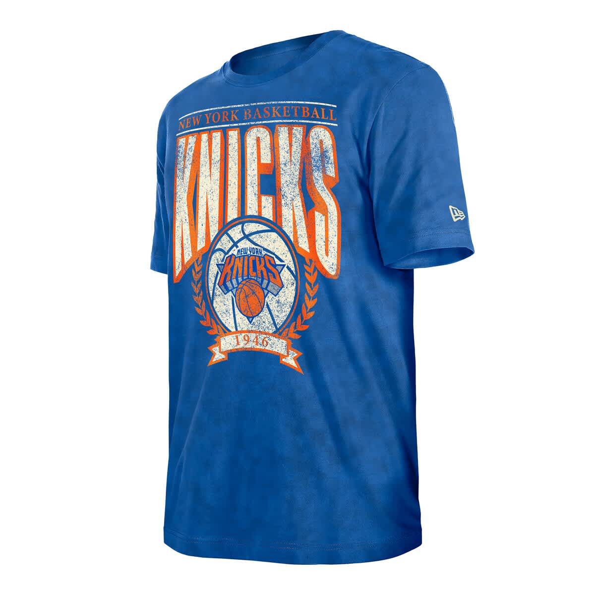 New Era NBA New York Knicks Throwback Vintage Boxy Mineral Wash T-Shirt ...