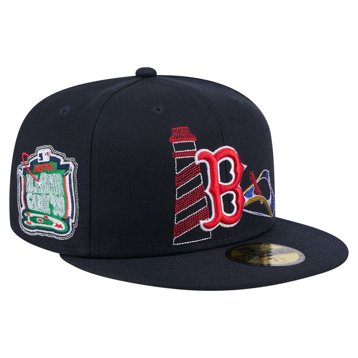 New Era Boston Red Sox MLB Boston Sox State Stitch 59FIFTY Fitted Hat ...
