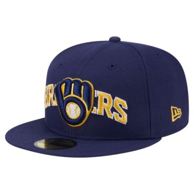 New Era MLB Milwaukee Brewers Overlap 59FIFTY Fitted Hat | belk