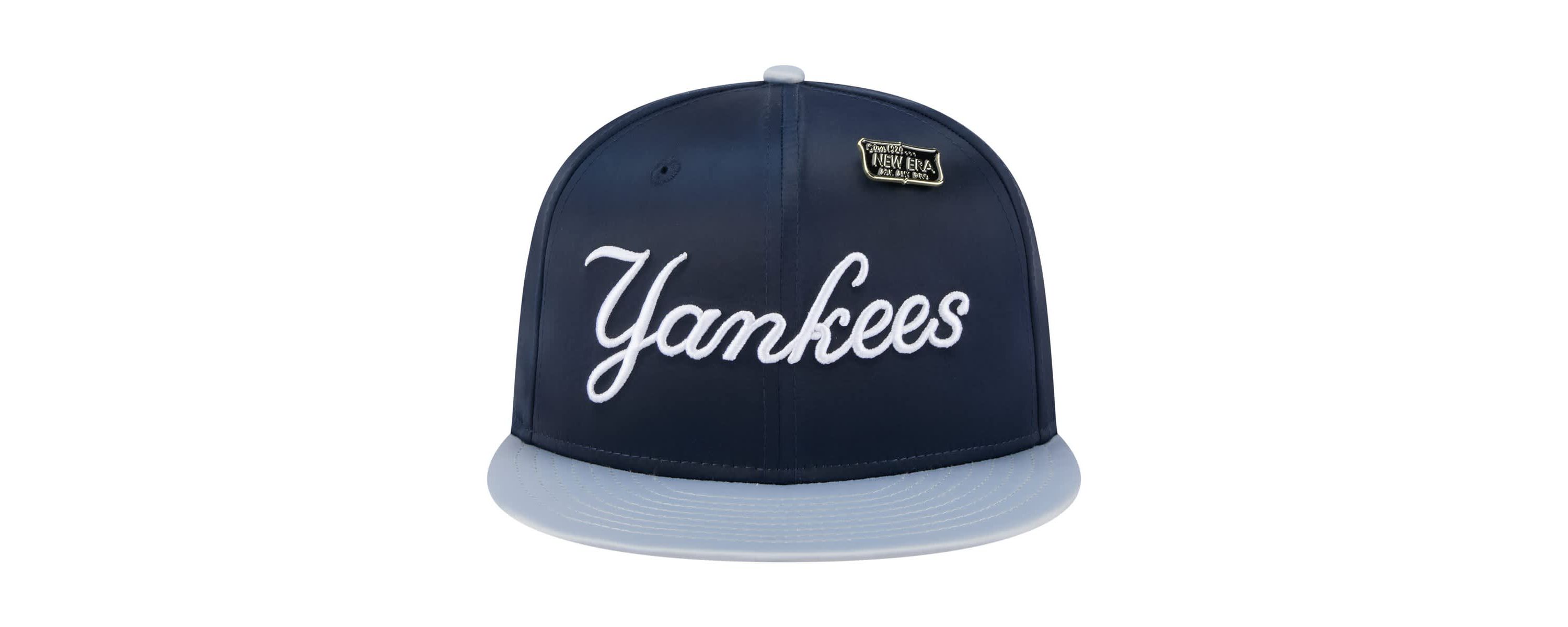 New Era MLB Navy/Gray New York Yankees Satin 59FIFTY Fitted Hat | Belk