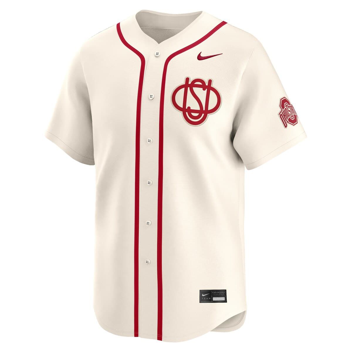 Nike® NCAA Nike Ohio State Buckeyes Limited Alternate Wordmark Jersey ...