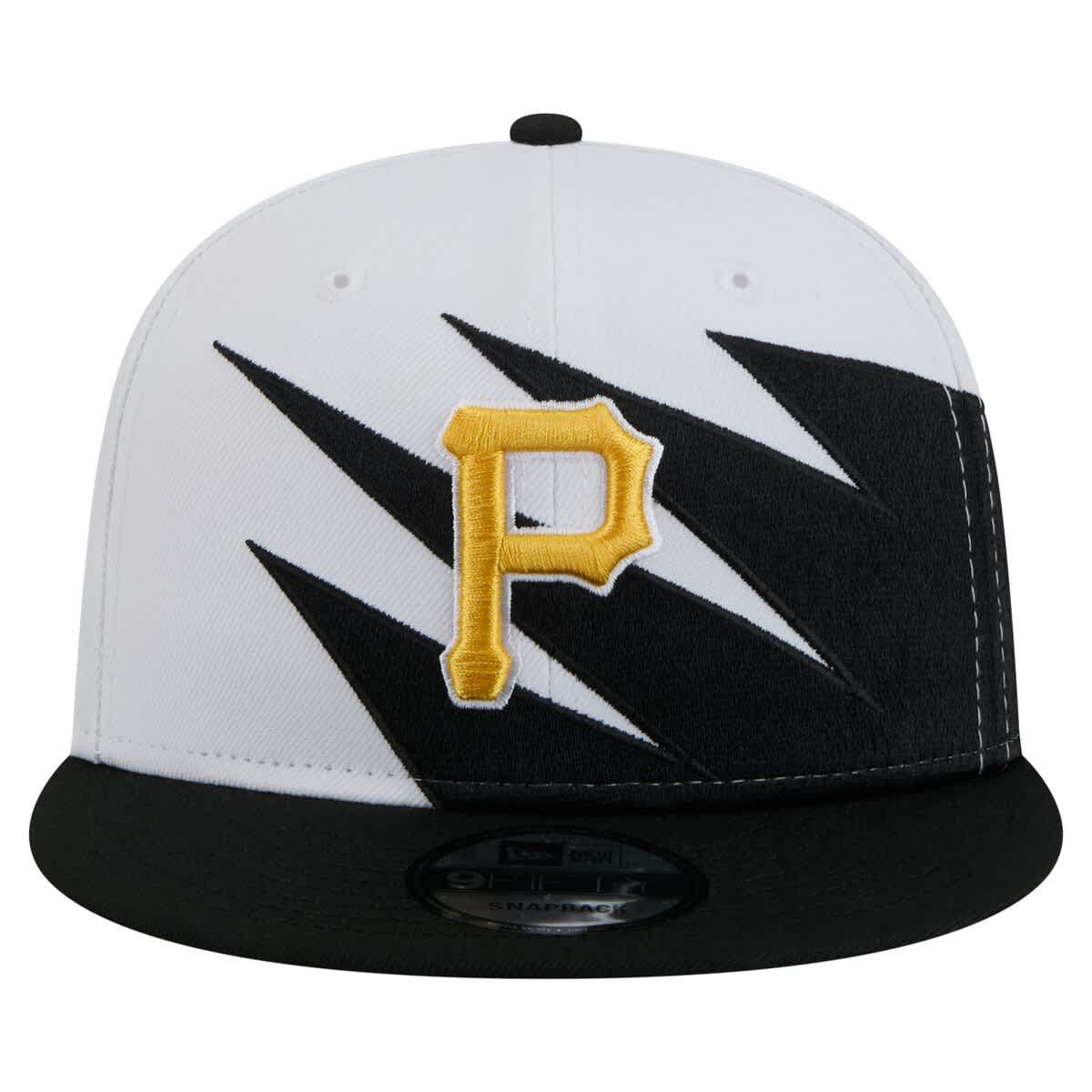 New Era MLB Black/White Pittsburgh Pirates Jagged 9FIFTY Snapback Hat ...