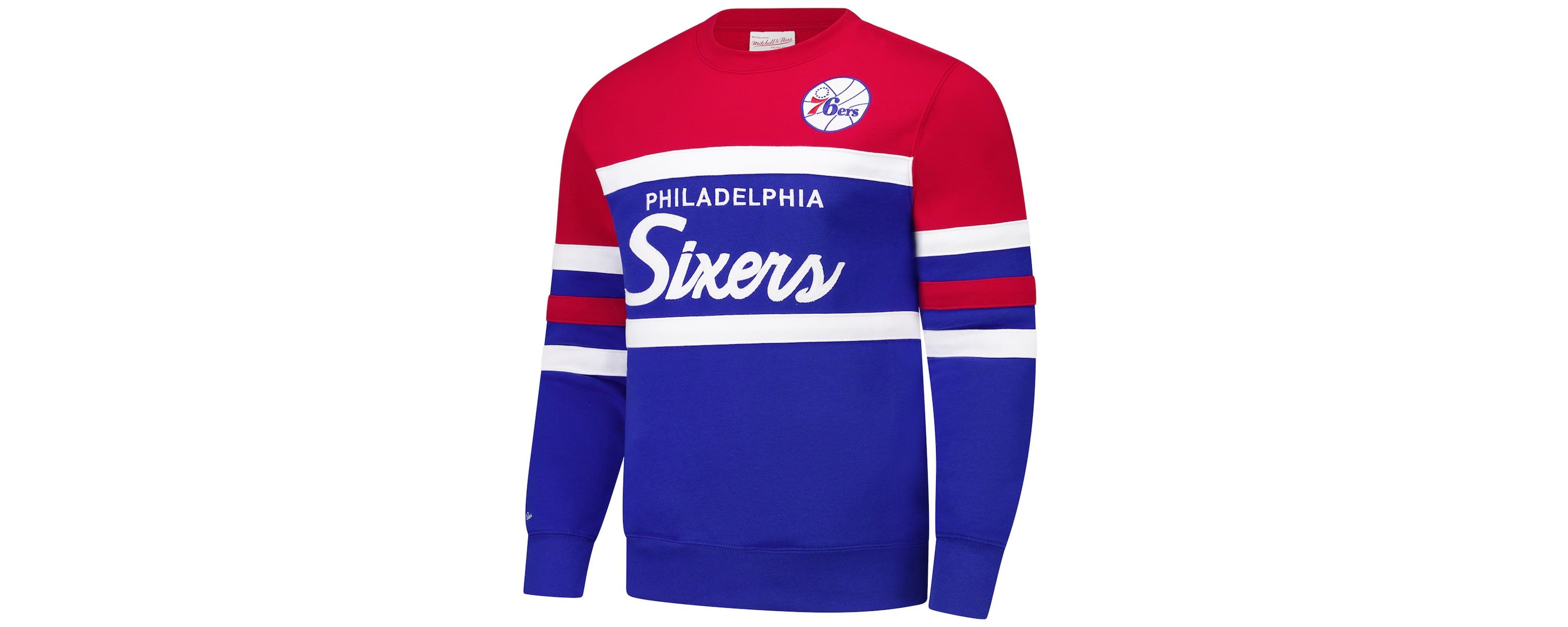 Mitchell & Ness NBA Philadelphia 76ers Hardwood Classics Vintage Logo ...