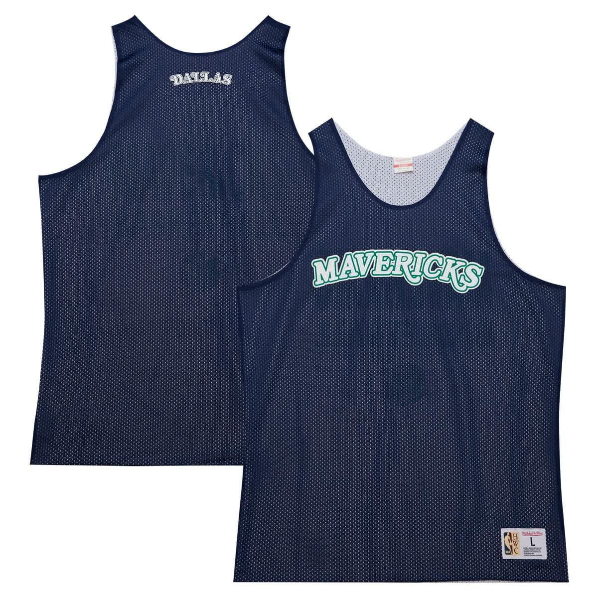 Mitchell & Ness NBA Dallas Mavericks Hardwood Classics Reversible Mesh ...