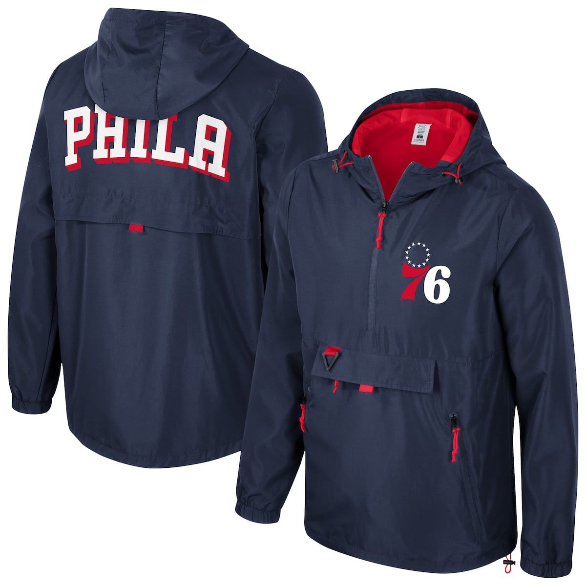 Stadium Essentials NBA Unisex Philadelphia 76ers Compete Quarter-Zip ...