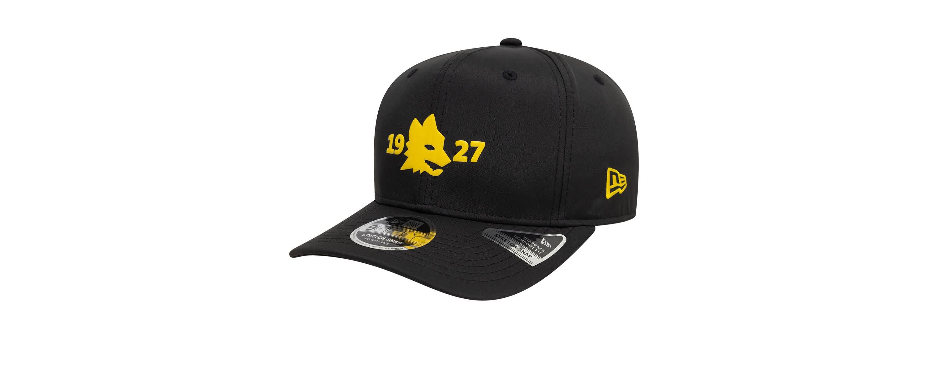 New Era Serie A AS Roma Puff Print 9FIFTY Stretch-Snap Adjustable Hat ...