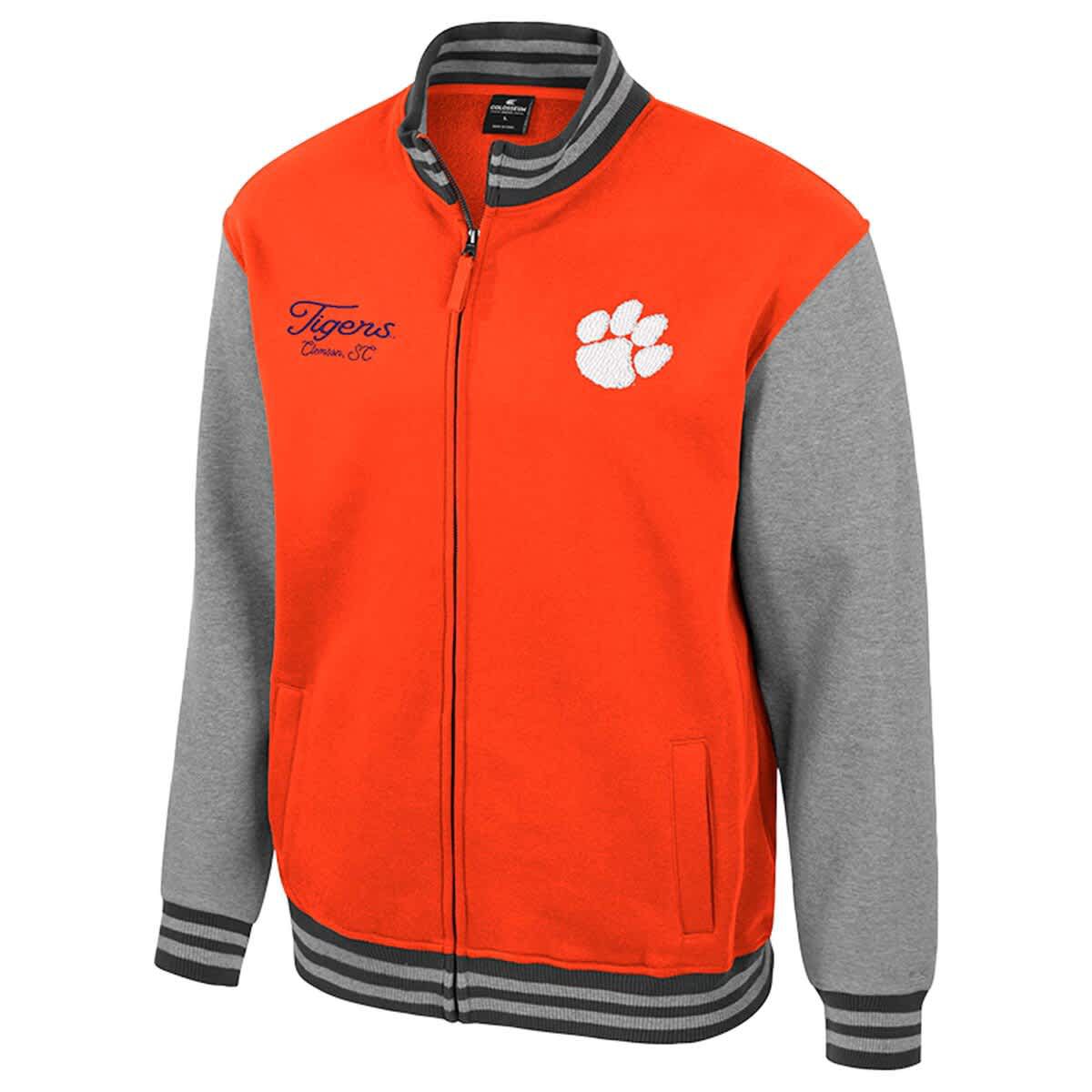Colosseum NCAA Clemson Tigers Ambi-Turner Full-Zip Varsity Jacket | Belk