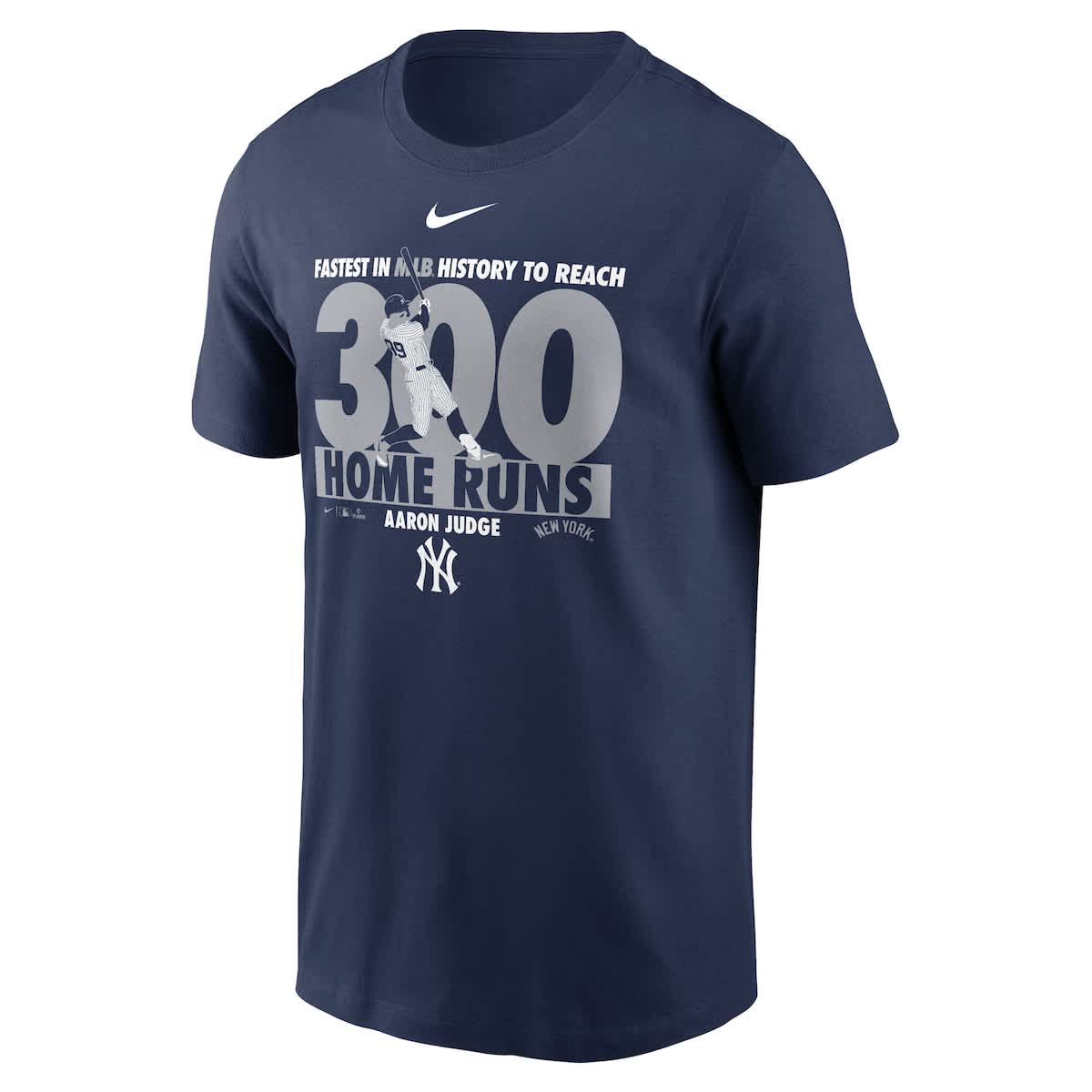 Nike® MLB Nike Aaron Judge New York Yankees 300 Home Runs Milestone T ...