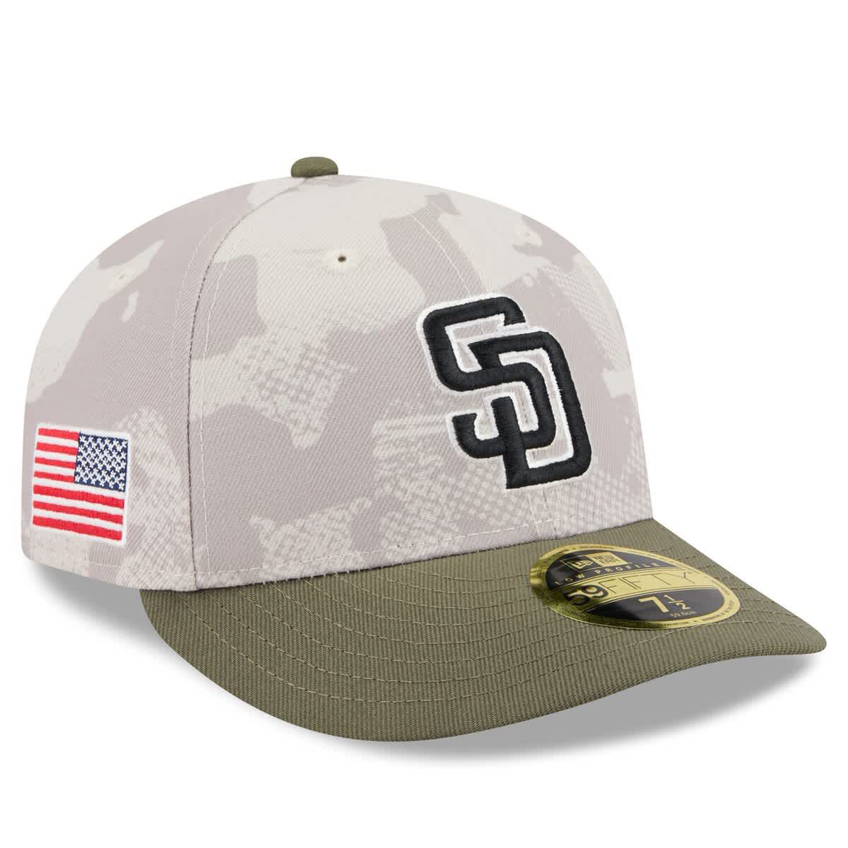 New Era MLB Light Beige/Olive San Diego Padres 2025 Armed Forces Day ...