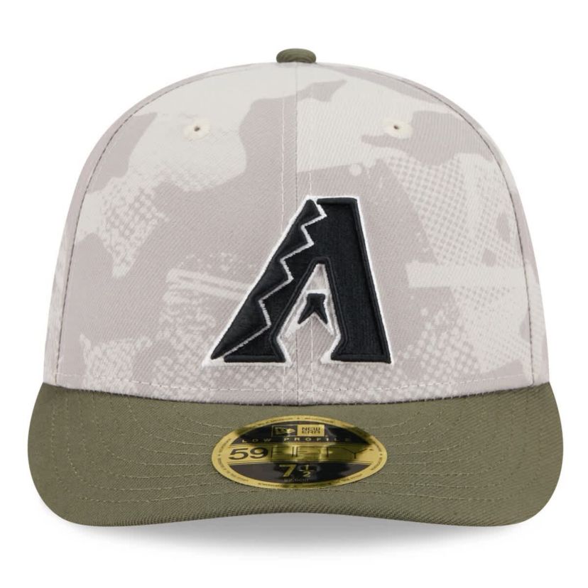 New Era MLB Light Beige/Olive Arizona Diamondbacks 2025 Armed Forces ...