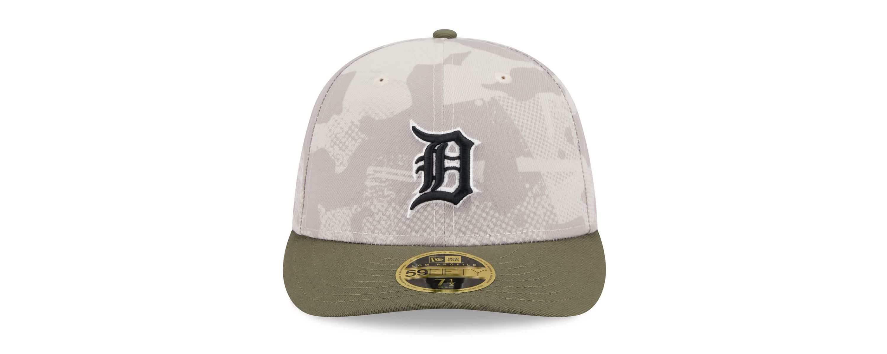New Era MLB Light Beige/Olive Detroit Tigers 2025 Armed Forces Day Low ...