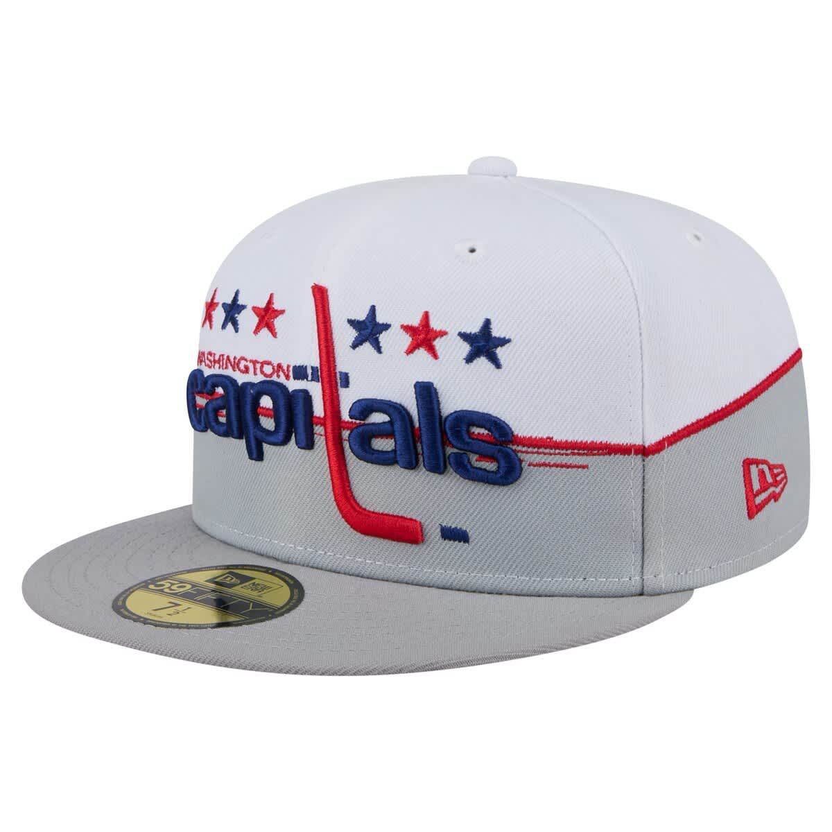 New Era NHL Gray/White Washington Capitals Vintage Color Dip 59FIFTY ...