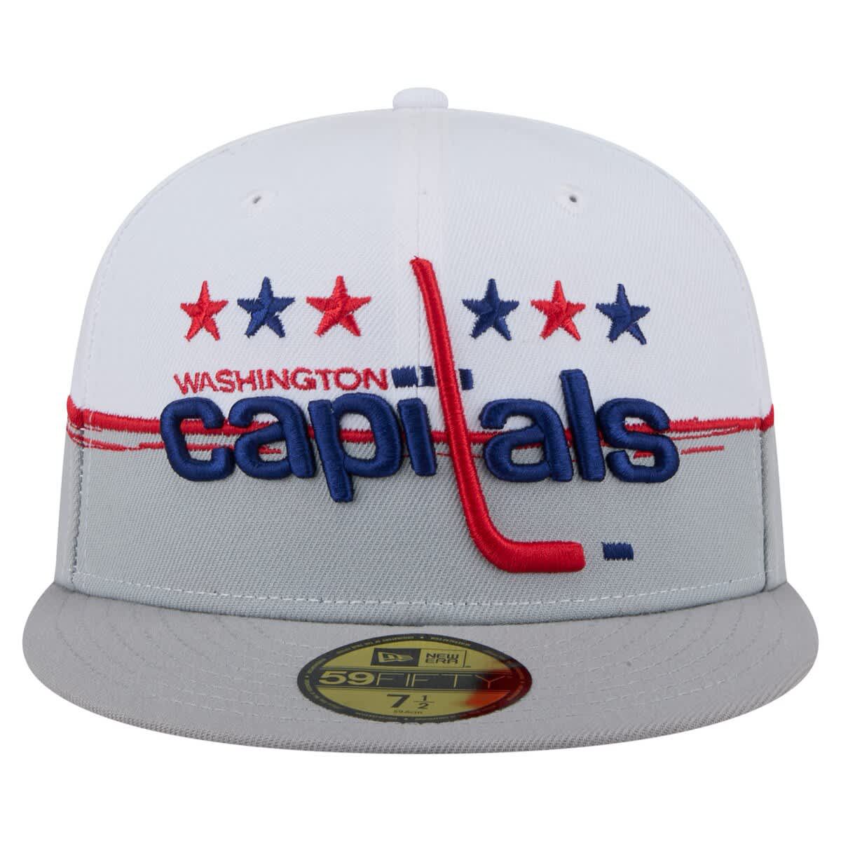 New Era NHL Gray/White Washington Capitals Vintage Color Dip 59FIFTY ...