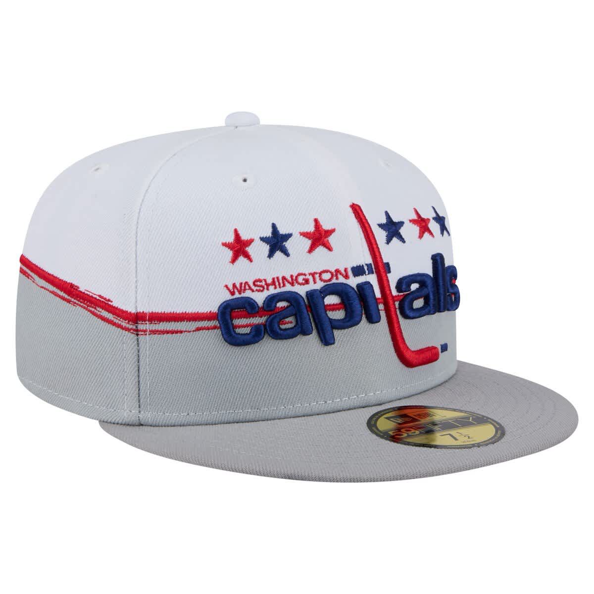 New Era NHL Gray/White Washington Capitals Vintage Color Dip 59FIFTY ...
