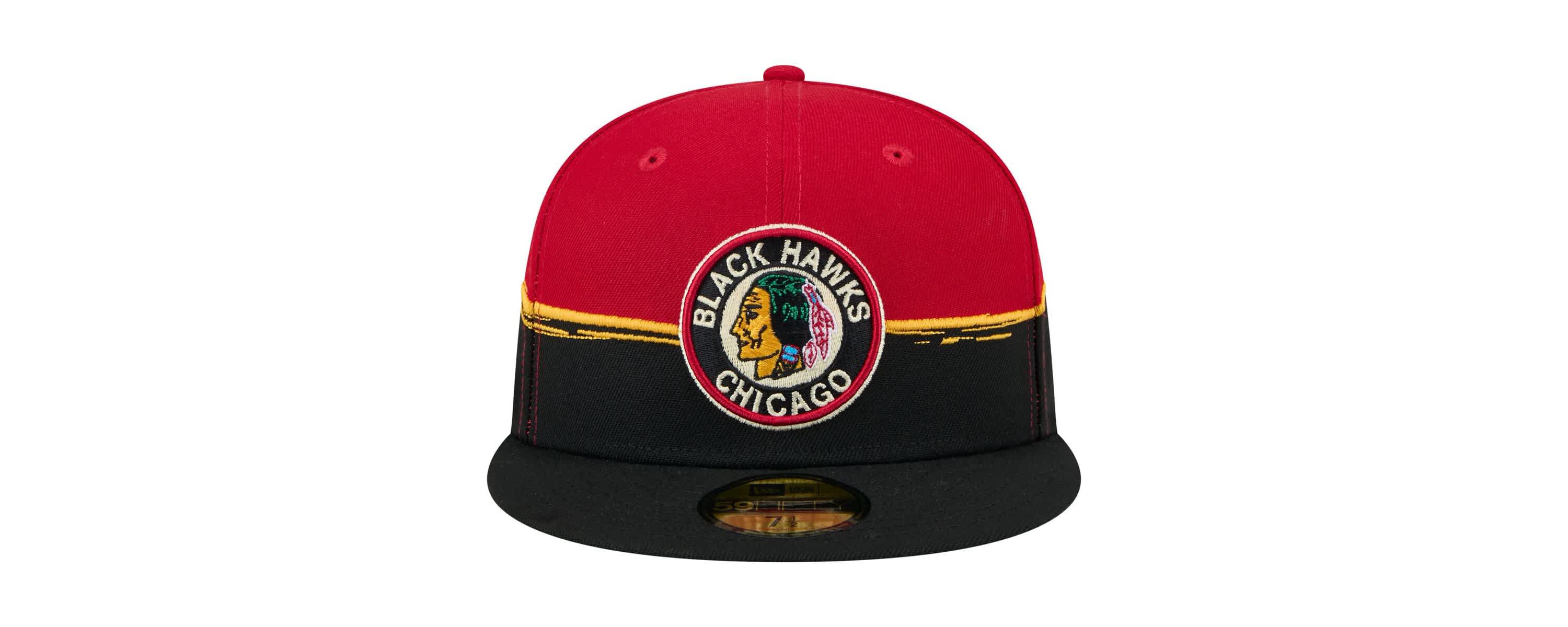 New Era NHL Black/Red Chicago Blackhawks Vintage Color Dip 59FIFTY ...
