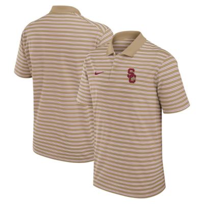 Nike® NCAA Nike USC Trojans Athletic Prep Striped Dri-FIT Polo | Belk