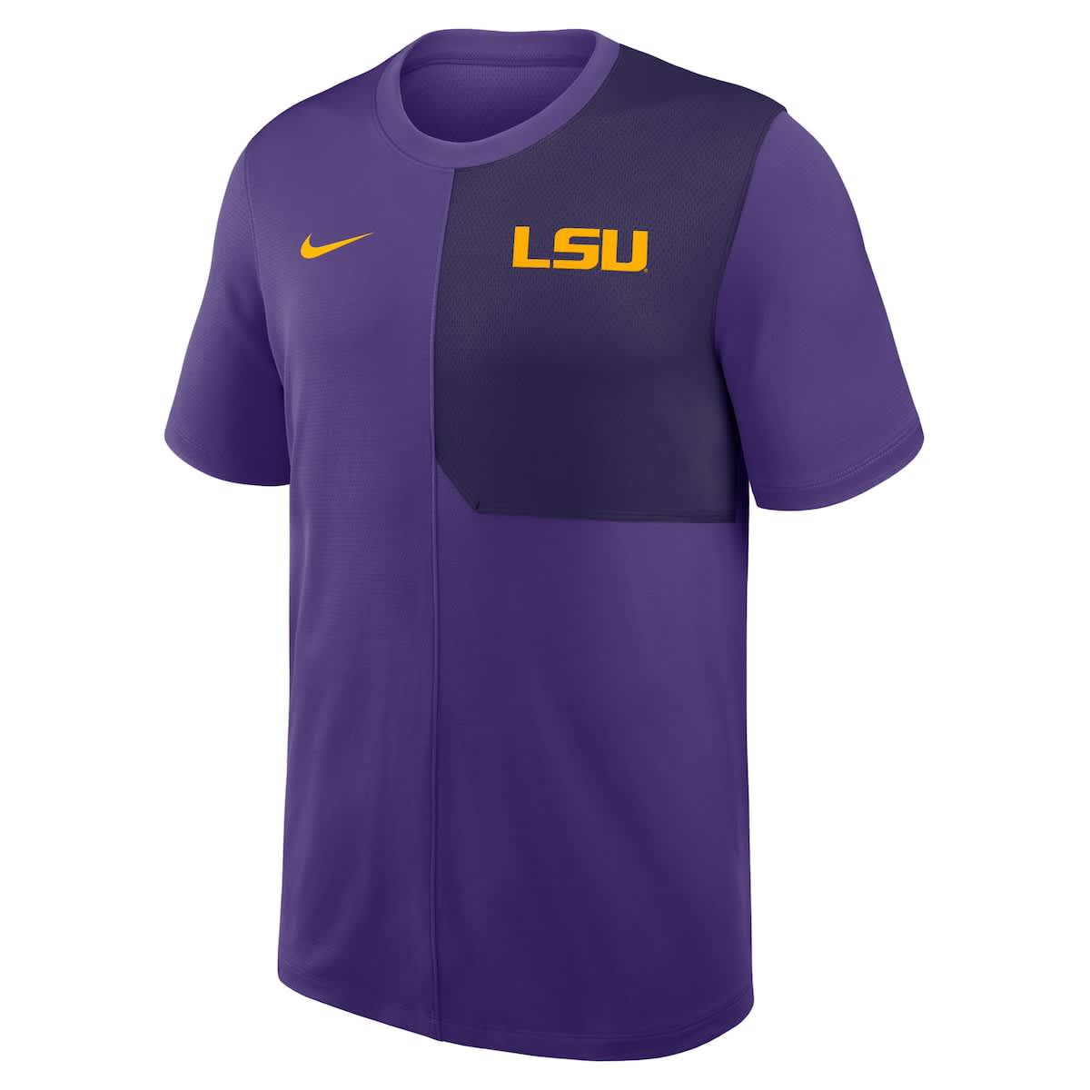 Nike® NCAA Nike LSU Tigers 2025 Sideline UV Dri-FIT Coach Shirt | Belk