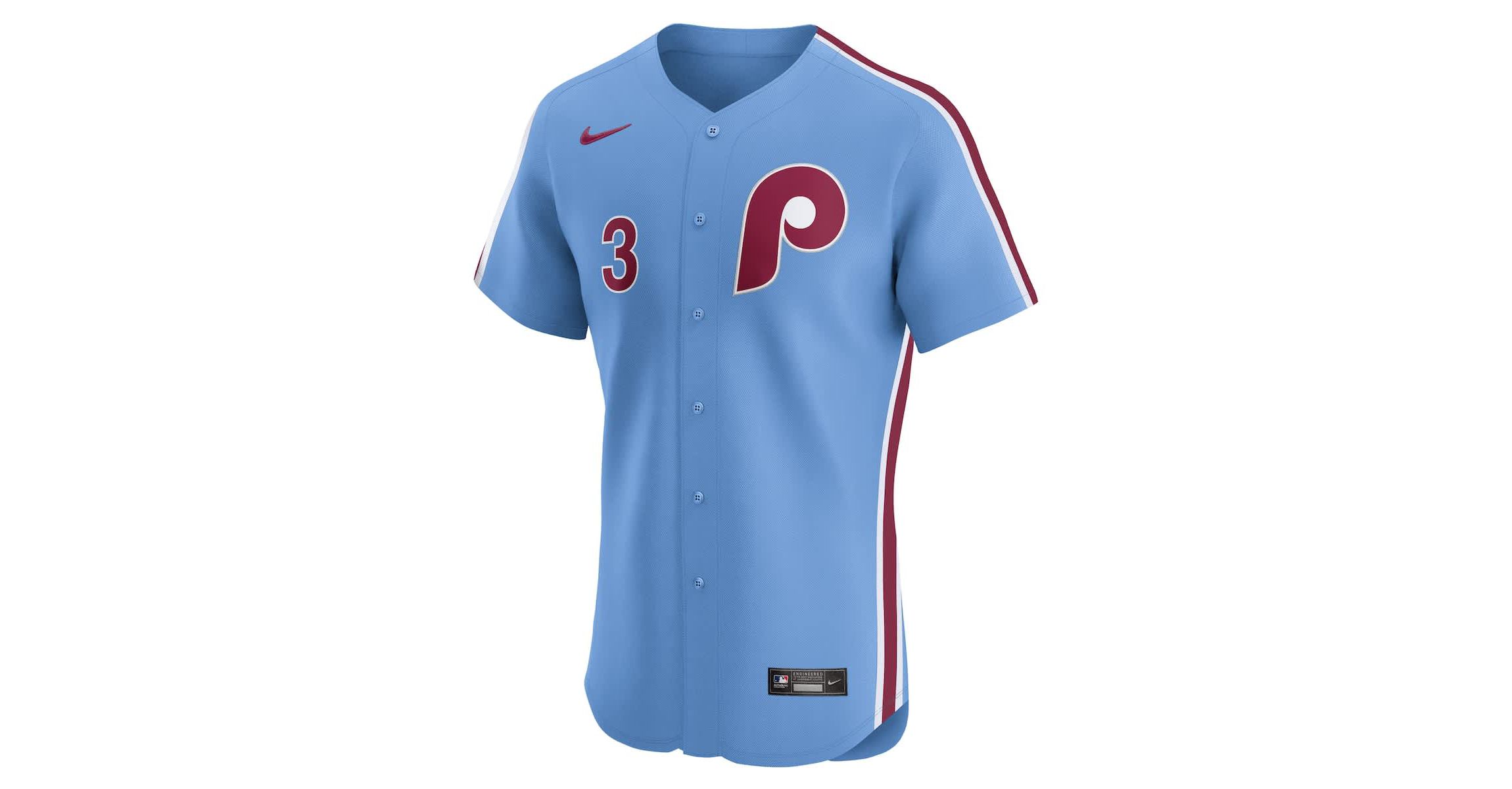 Nike® MLB Nike Bryce Harper Light Philadelphia Phillies Alternate Elite ...