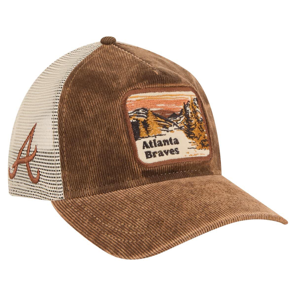 New Era MLB Dark Atlanta Braves Vintage Landscape 9TWENTY A-Frame ...