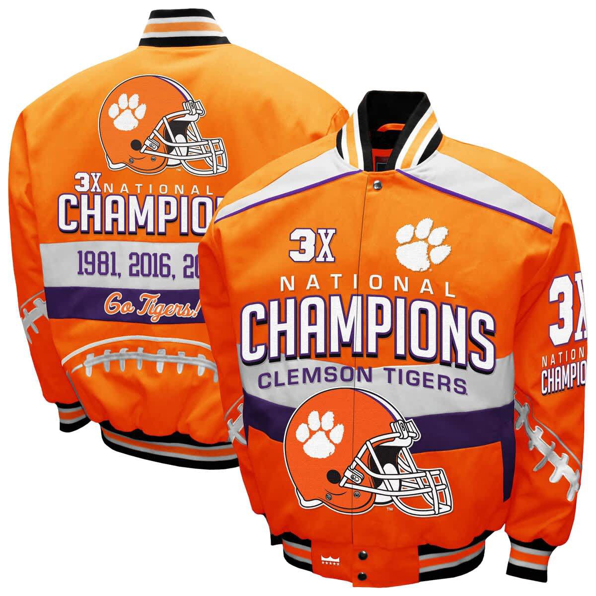Franchise Club NCAA Franchise Club Clemson Tigers Cotton Twill Full ...