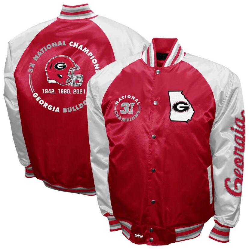 Franchise Club NCAA Franchise Club Georgia Bulldogs Satin Full-Snap ...