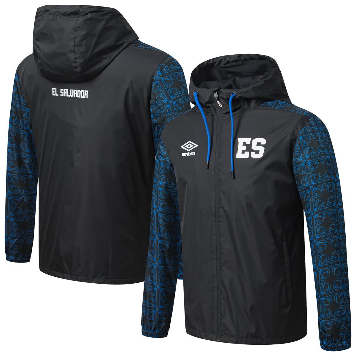 Umbro Soccer National Teams El Salvador National Team Full-Zip Hooded ...