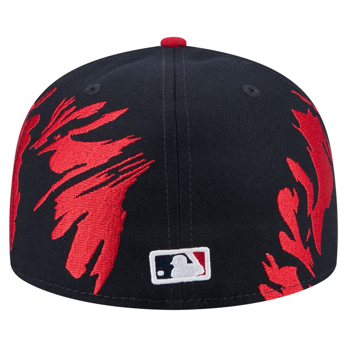 New Era MLB Navy/Red Atlanta Braves Retro Pattern 59FIFTY Fitted Hat | Belk