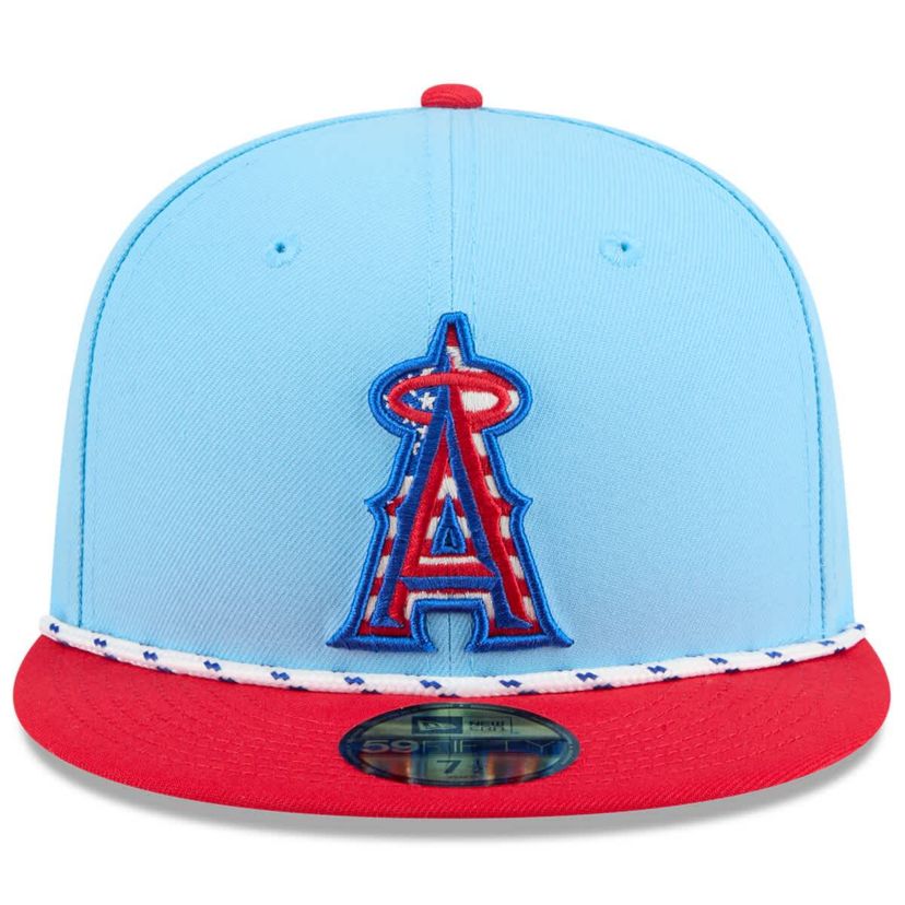 New Era MLB Light Blue/Red Los Angeles Angels 2025 Fourth of July ...