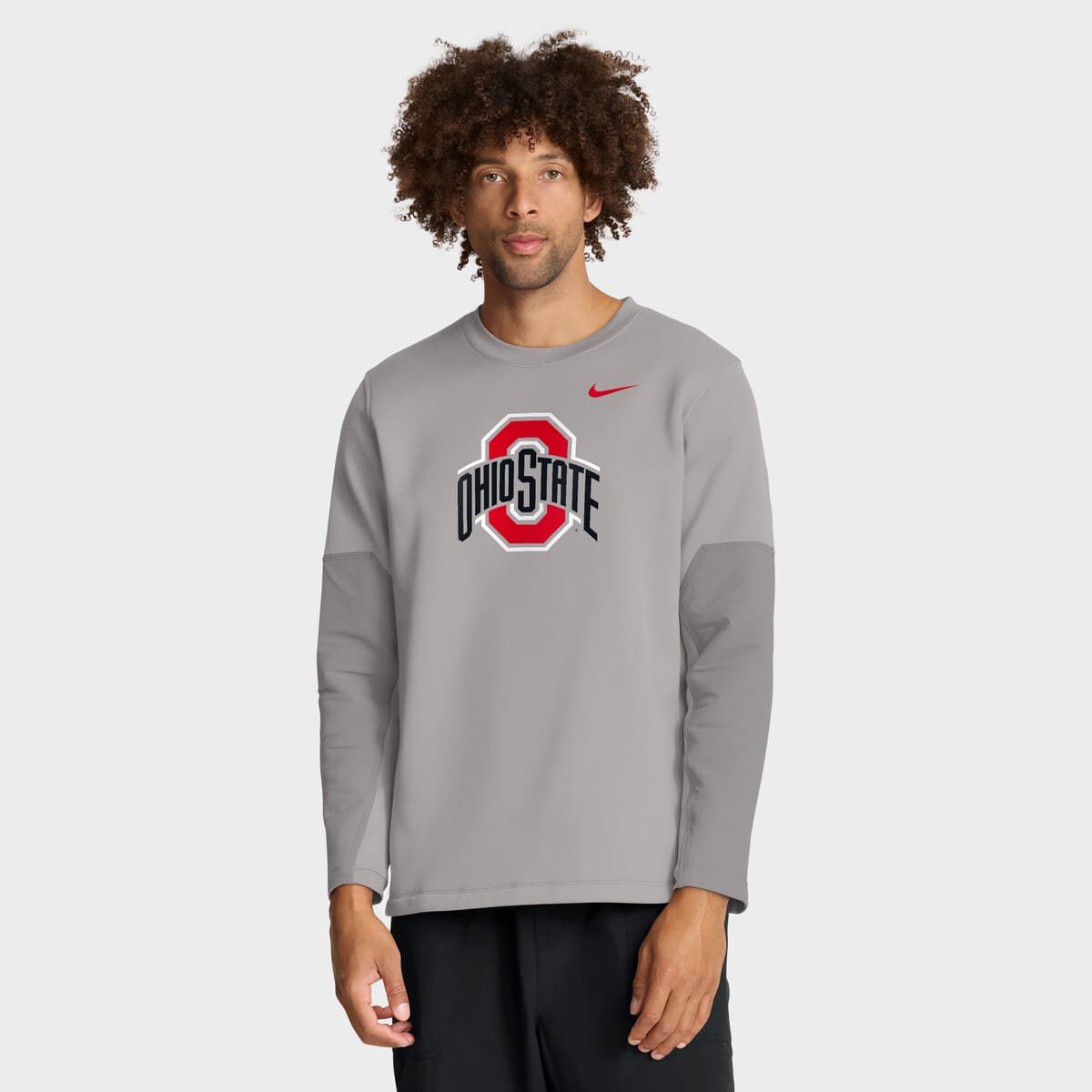 Nike® NCAA Nike Ohio State Buckeyes 2025 Sideline Coach Therma-FIT Long Sleeve T-Shirt | Belk