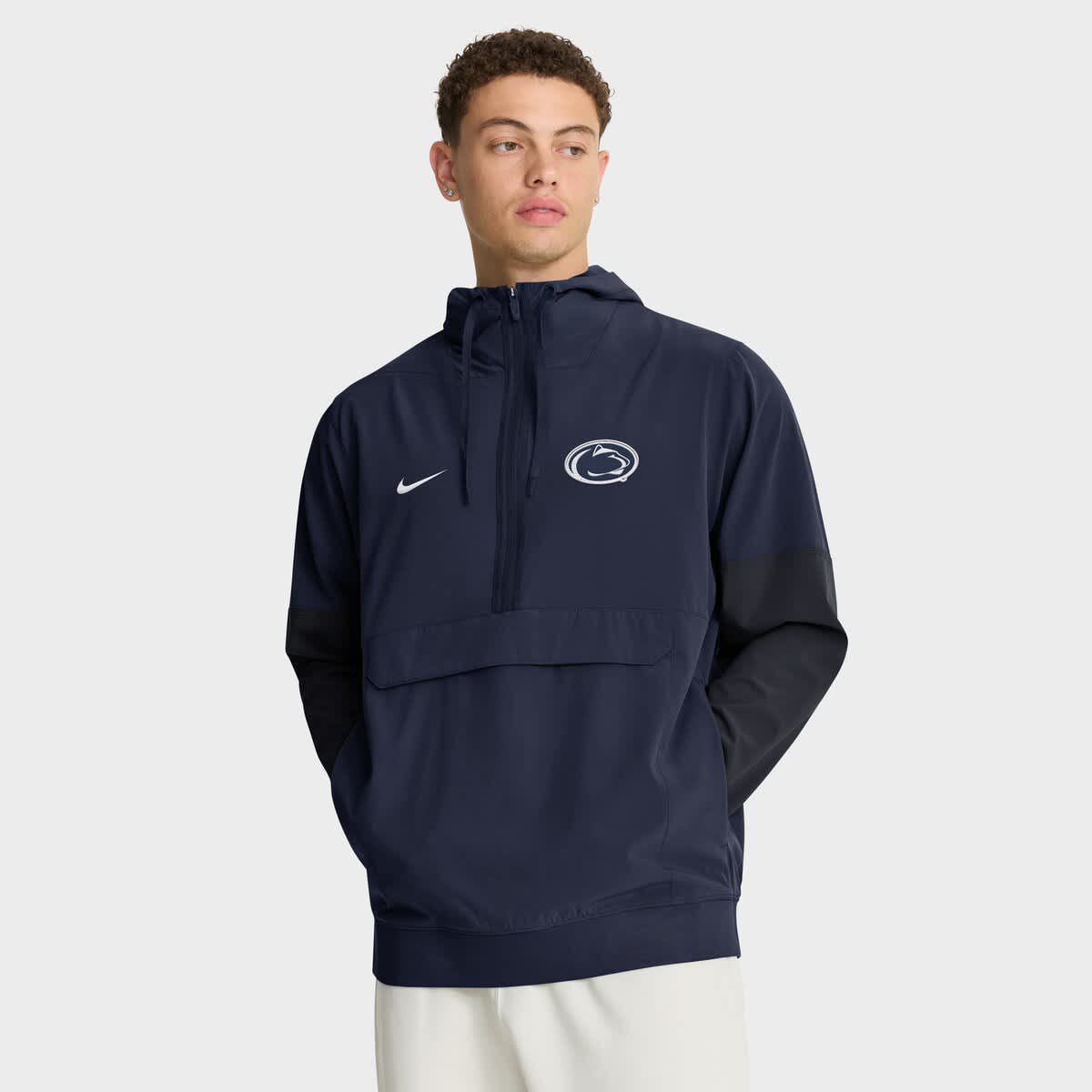 Nike® NCAA Nike Penn State Nittany Lions Anorak Half-Zip Hoodie Jacket ...