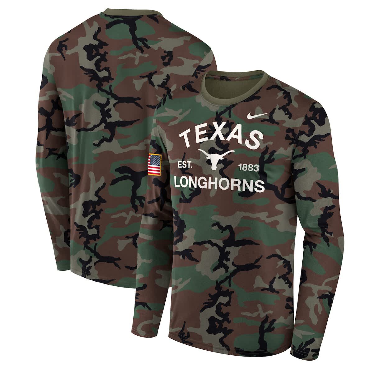 Nike® NCAA Nike Texas Longhorns 2025 Military Appreciation Legend Dri ...