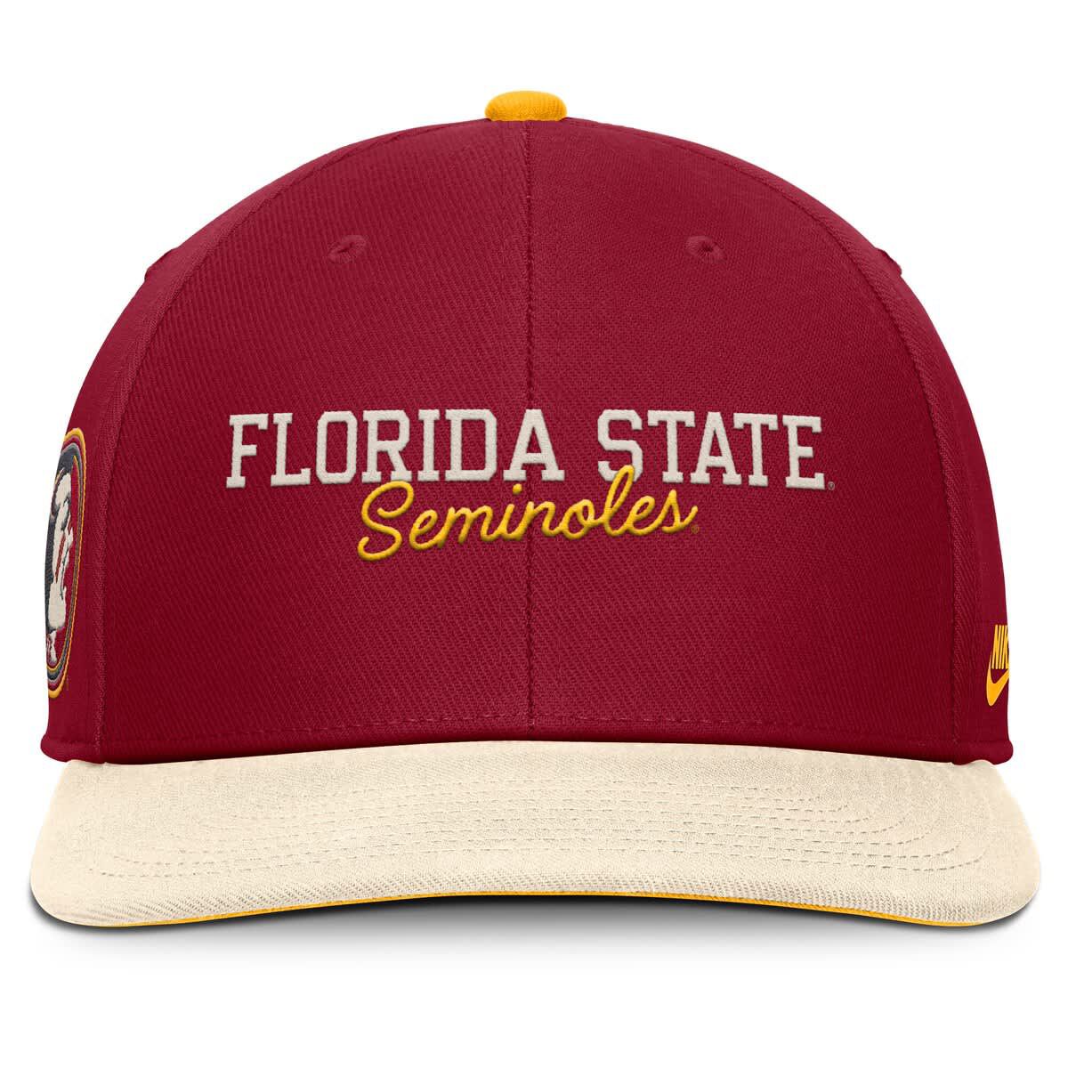 Nike® NCAA Nike Garnet/Cream Florida State Seminoles Pro Legacy Script ...