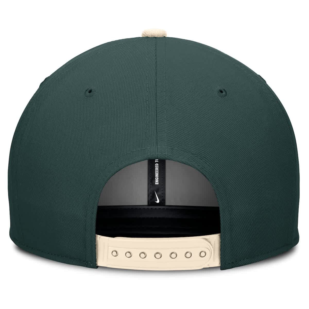 Nike® NCAA Nike Green/Cream Michigan State Spartans Pro Legacy Script ...
