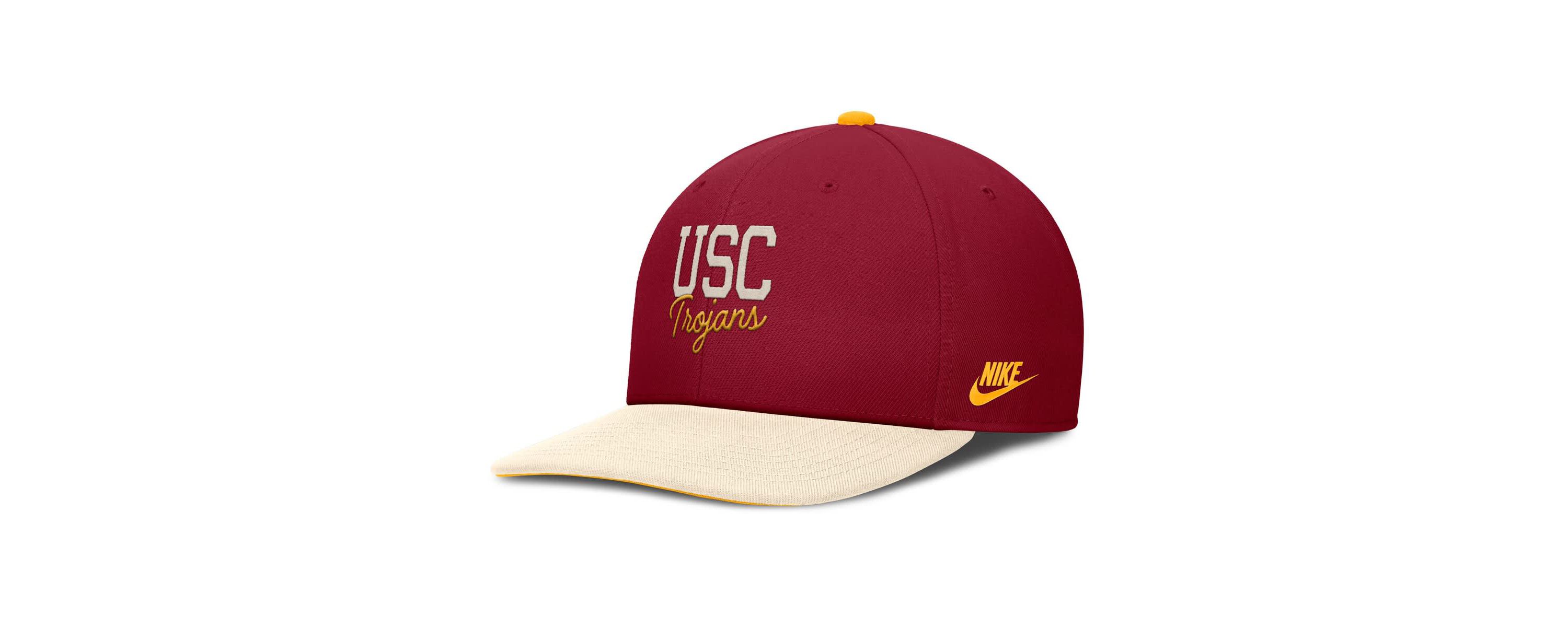 Nike® NCAA Nike Cardinal/Cream USC Trojans Pro Legacy Script Snapback ...