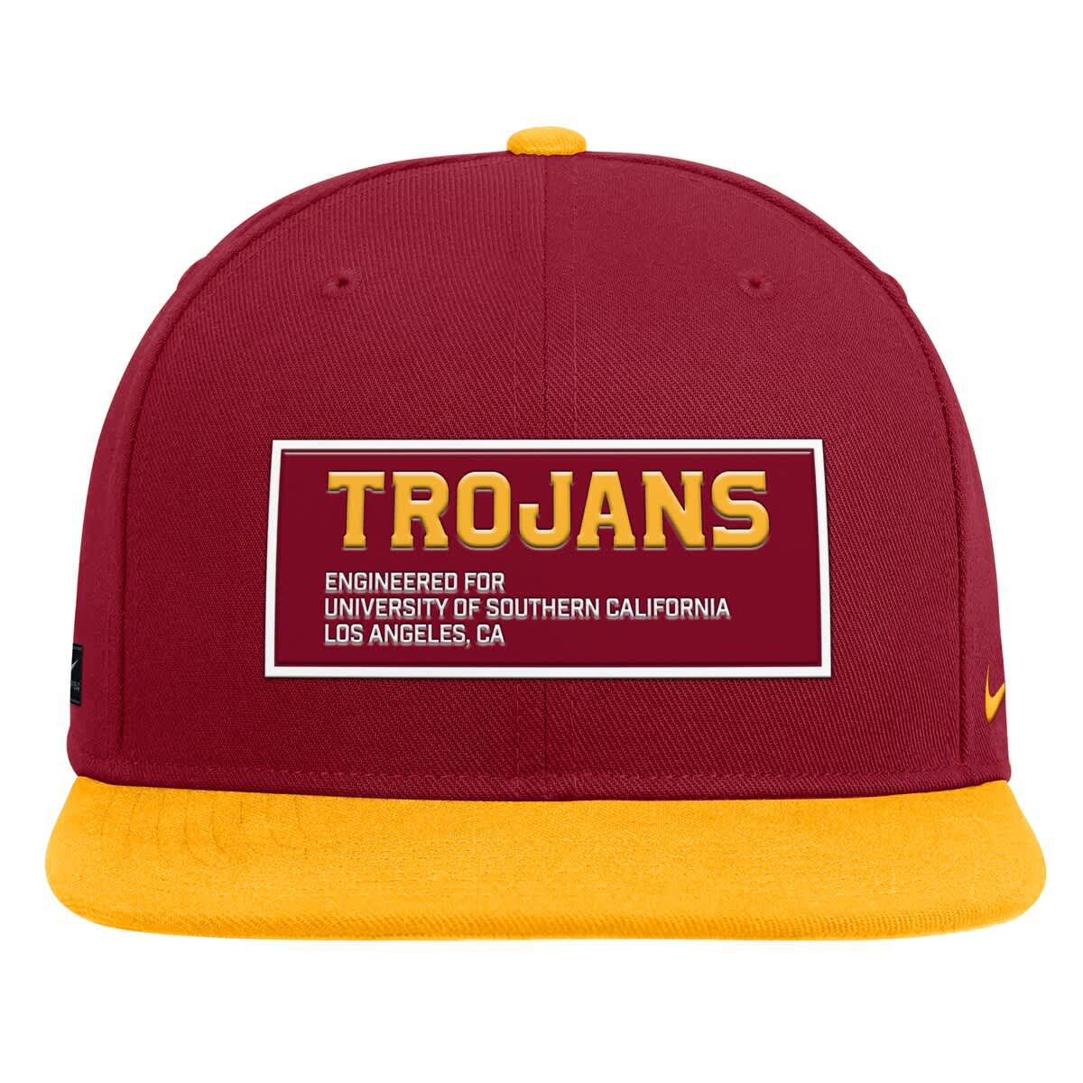 Nike® NCAA Nike Cardinal/Gold USC Trojans 2025 On-Field Patch Pro Dri-FIT Snapback Hat | Belk