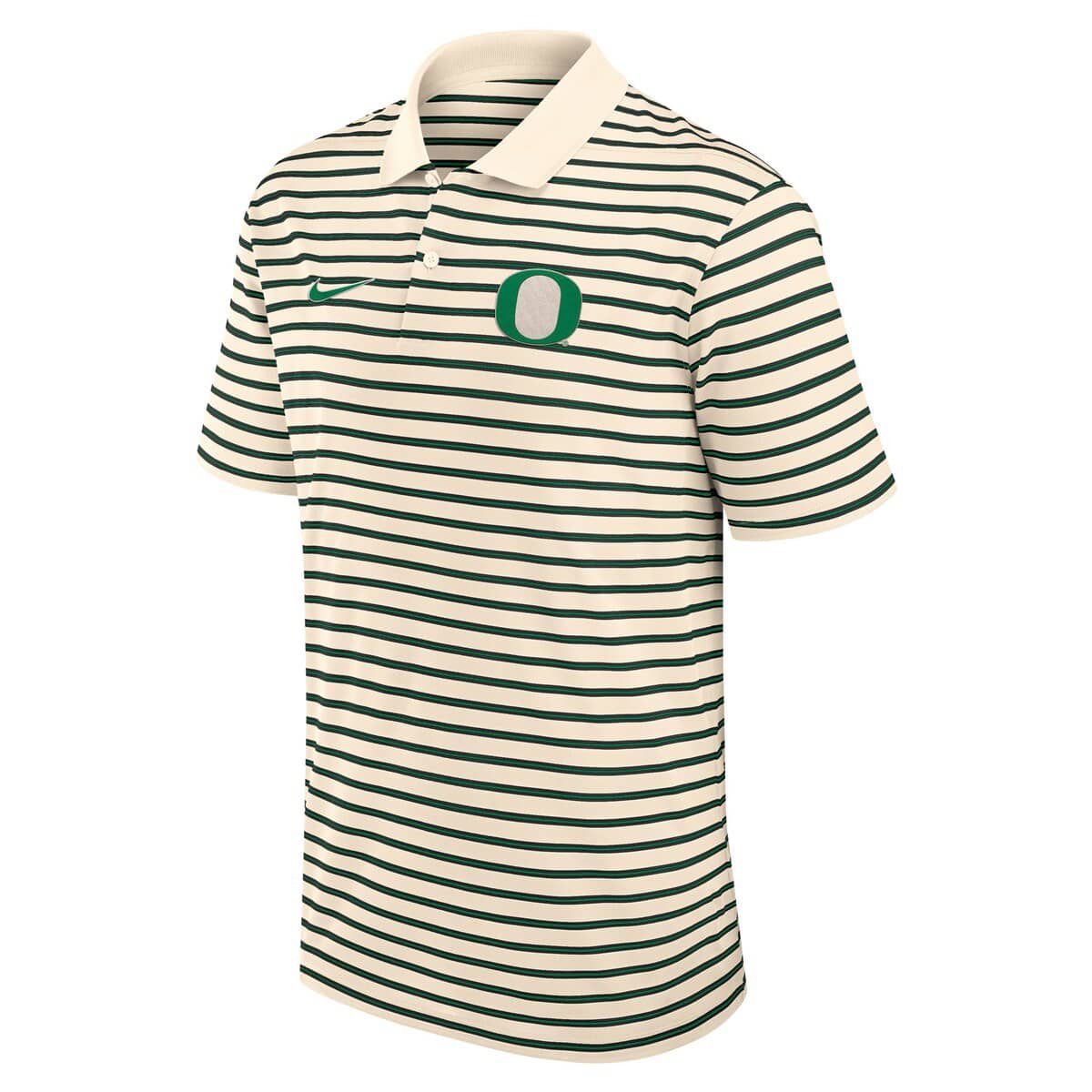 Nike® NCAA Nike Oregon Ducks Primary Logo Striped Dri-FIT Polo | Belk