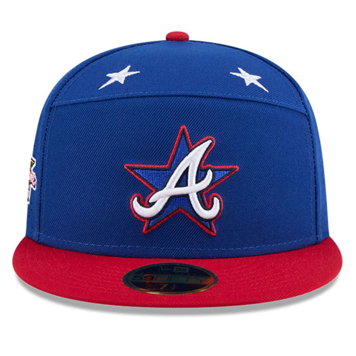 New Era MLB Blue/Red Atlanta Braves 2025 MLB All-Star Game Workout Side ...