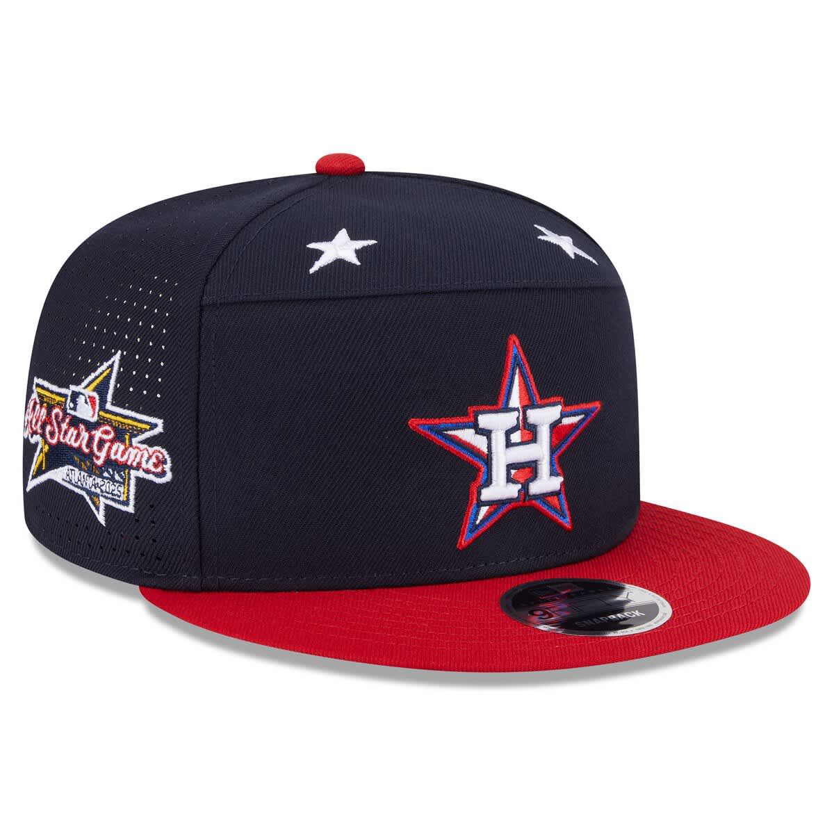 New Era MLB Navy/Red Houston Astros 2025 MLB All-Star Game Workout Side ...