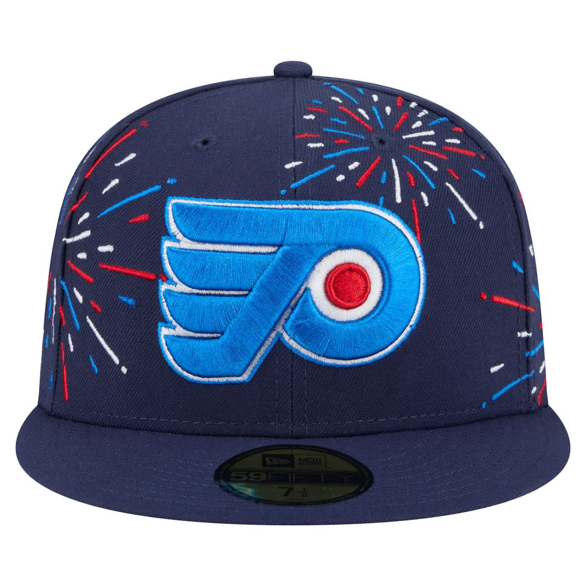 New Era NHL Philadelphia Flyers Americana Fireworks 59FIFTY Fitted Hat ...