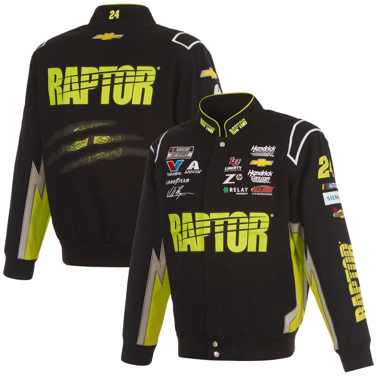 JH Design NASCAR William Byron Raptor Full-Snap Twill Uniform Jacket | Belk